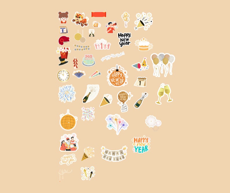 200 Digital Sticker Set Bundle - Etsy