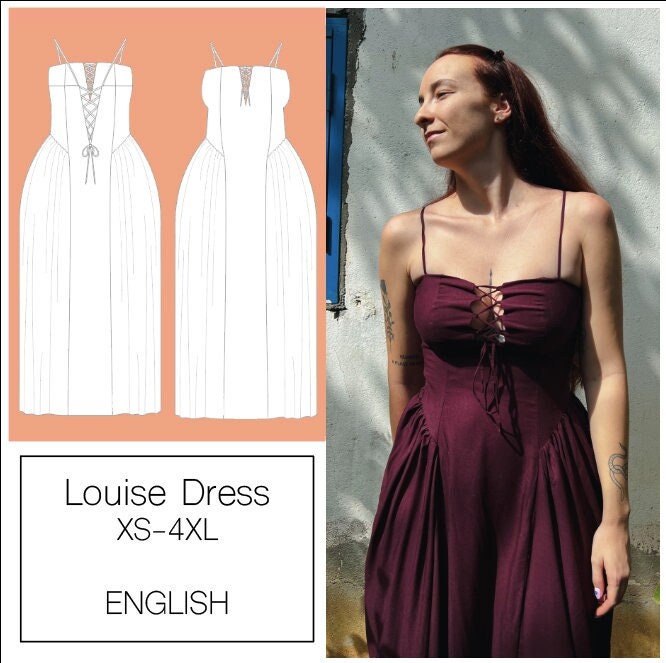 Louise Dress PDF Sewing Pattern - Etsy