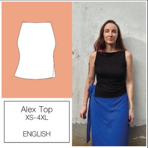 Zoe Top PDF Sewing Pattern - Etsy