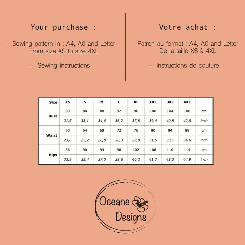 Zoe Top PDF Sewing Pattern - Etsy