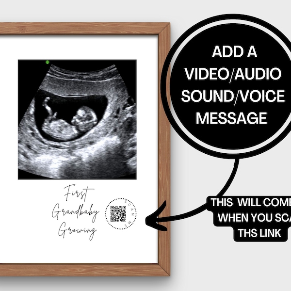 Digital First Grandchild Announcement - Etsy