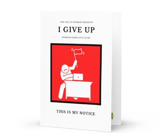 I Quit Card - Etsy