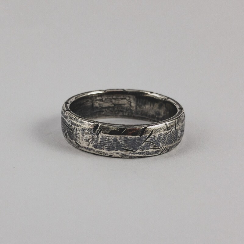 Rough Texture Ring - Etsy