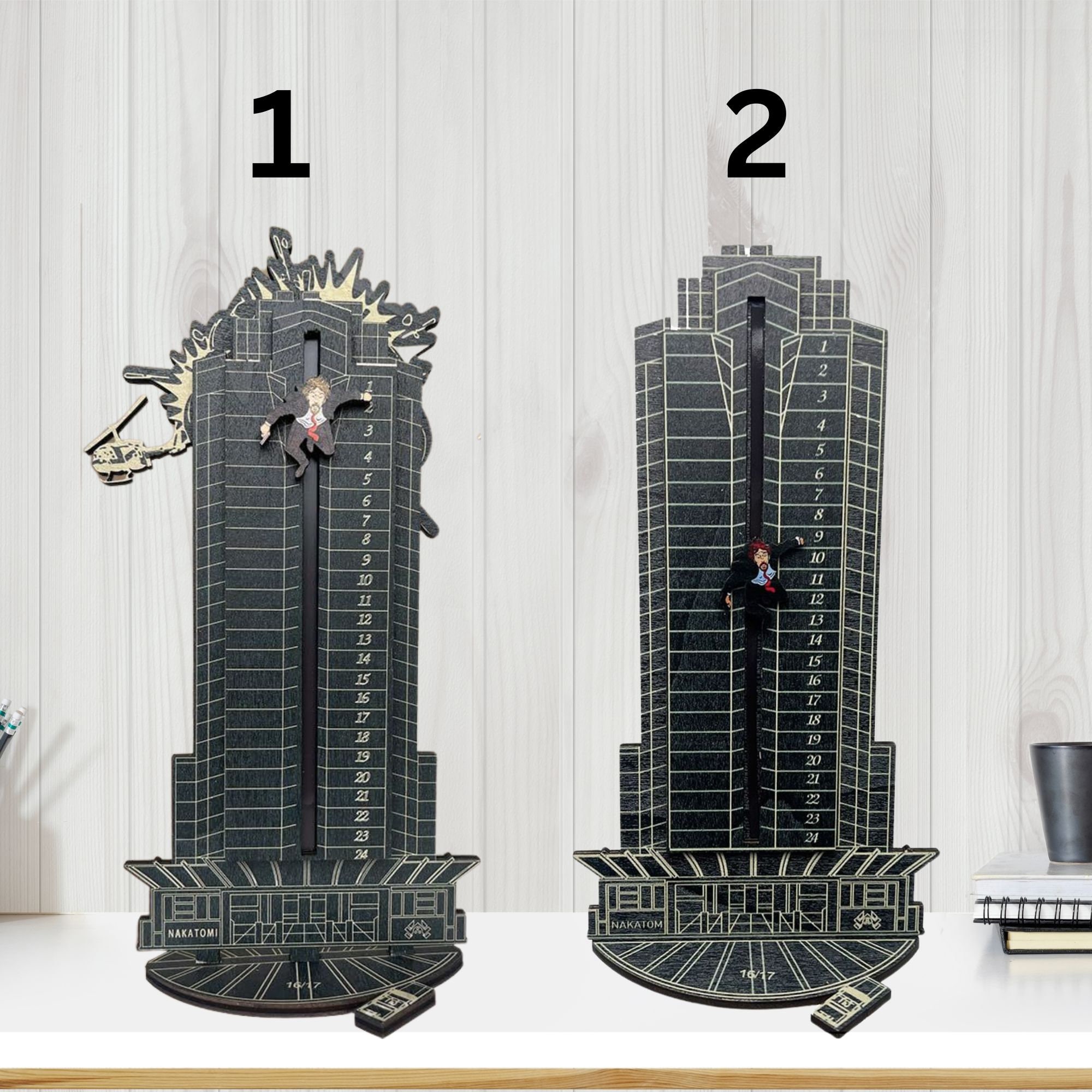 Diehard Hans Gruber Falling off Nakatomi Plaza Advent - Etsy Australia