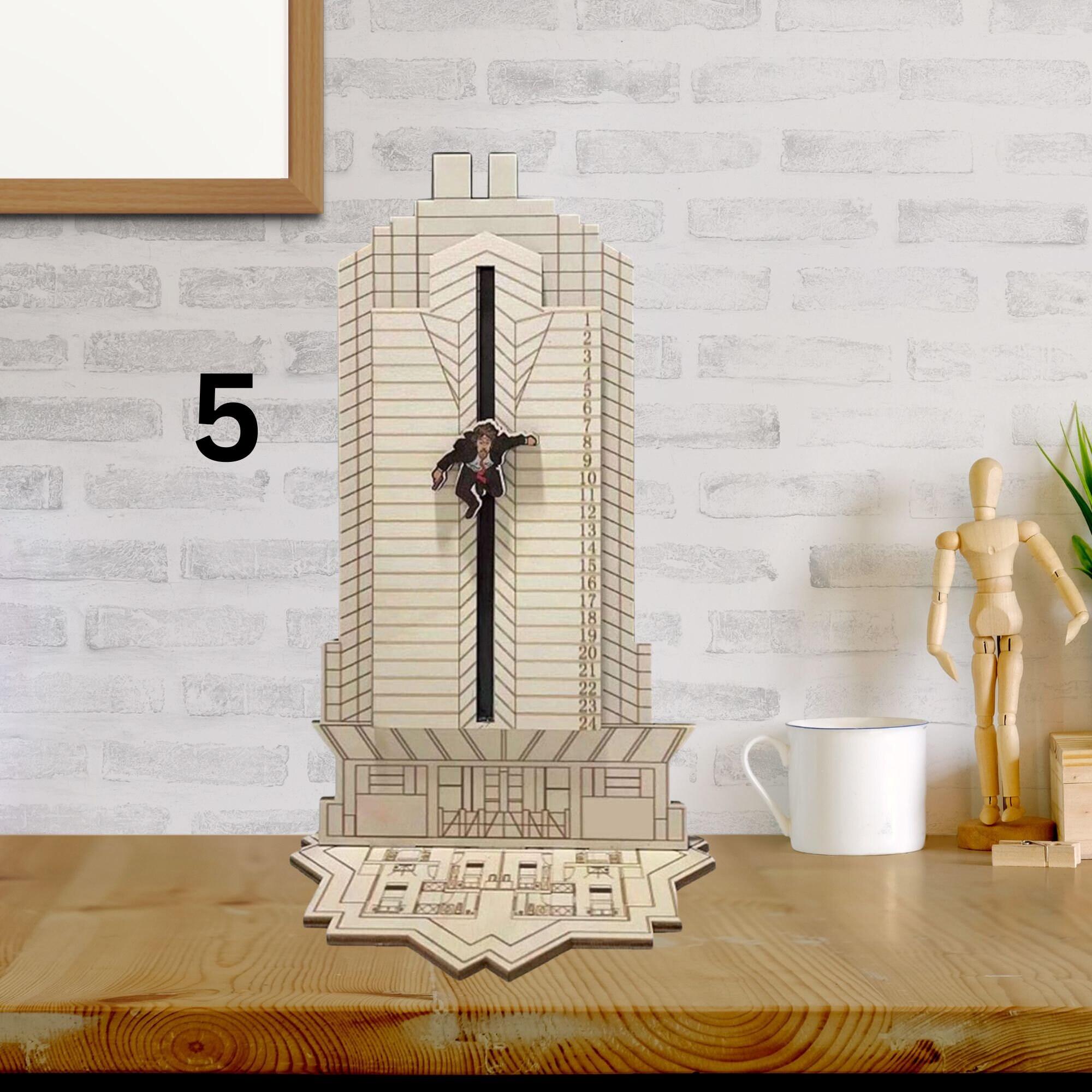 Diehard Hans Gruber Falling off Nakatomi Plaza Advent - Etsy Australia