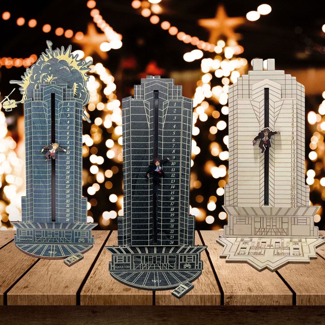 Diehard Hans Gruber Falling off Nakatomi Plaza Advent - Etsy Australia