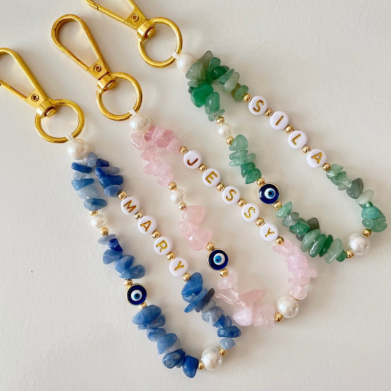 Beaded Keychain - Etsy
