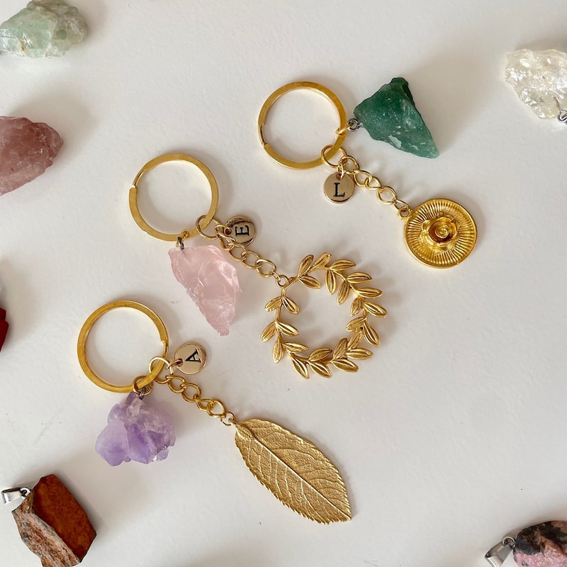Crystal Keychain - Etsy