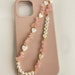 Rose Quartz Phone Strap/ Beaded Phone Charm/ Gemstone Phone Lanyard ...
