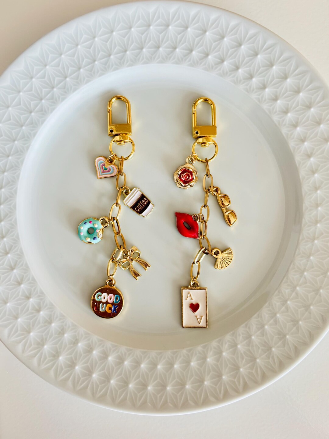 Make Your Own Keychain/custom Bag Charm/keychain Charm/purse Accessory ...