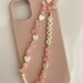 Rose Quartz Phone Strap/ Beaded Phone Charm/ Gemstone Phone Lanyard ...
