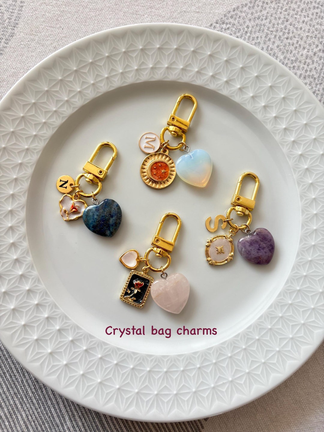 Design Your Crystal Bag Charm/crystal Keychain Charm/purse Accessory ...