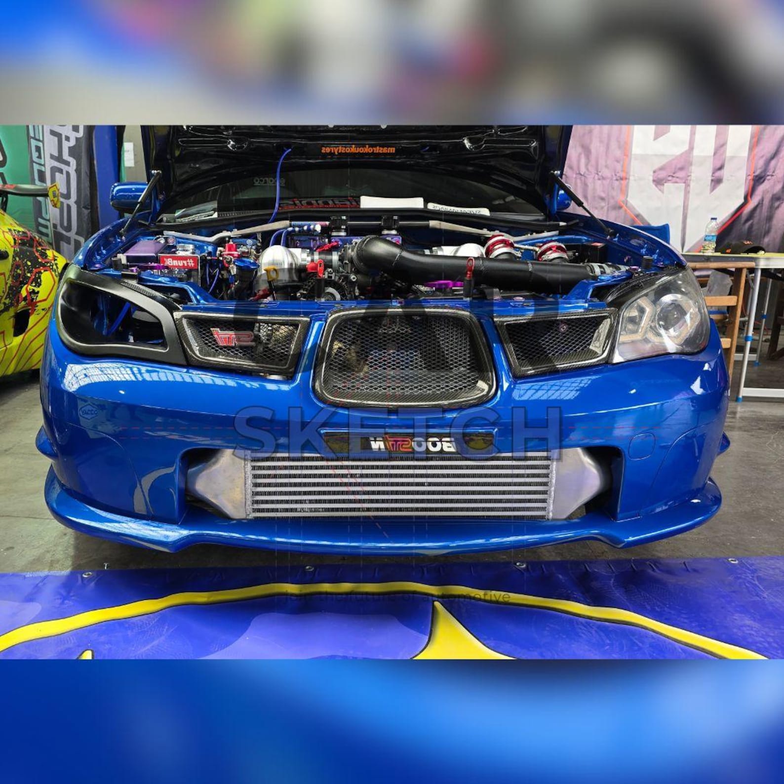 Subaru Impreza WRX STI Hawkeye Edition Racing Air Scoop Headlight ...