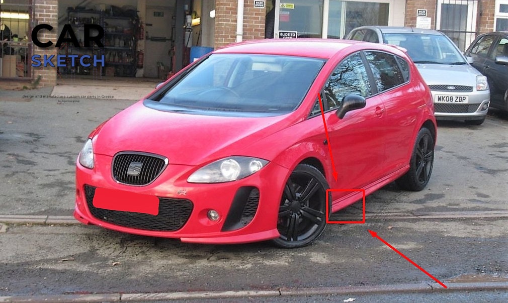 Seat Leon 1PL Btcc force Front Side Skirt jacking Point Covers one Piece Etsy