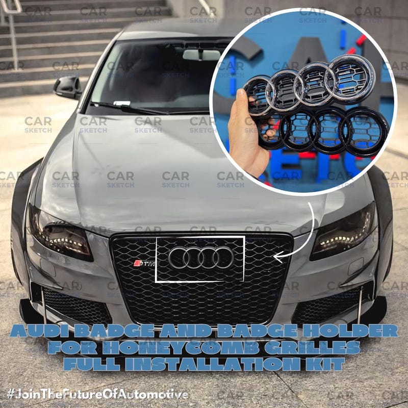Audi Honeycomb Badge - Etsy Finland