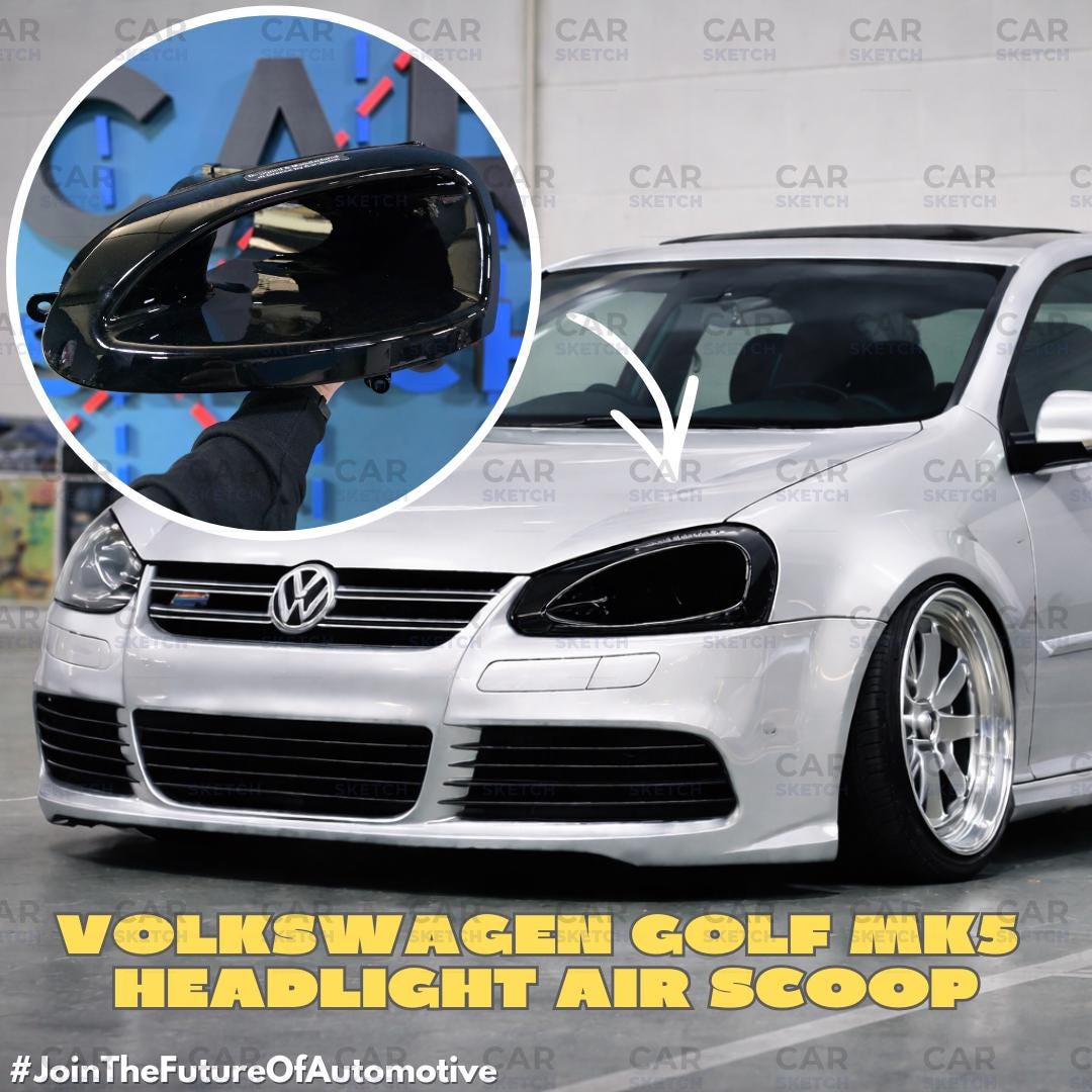 Volkswagen Golf MK5 Headlight Air Scoop - Etsy