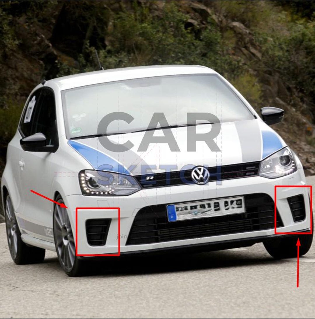 VW Polo 6R WRC Front Grilles Replacement - * 6R0854661 - 6R0854662 * - Etsy