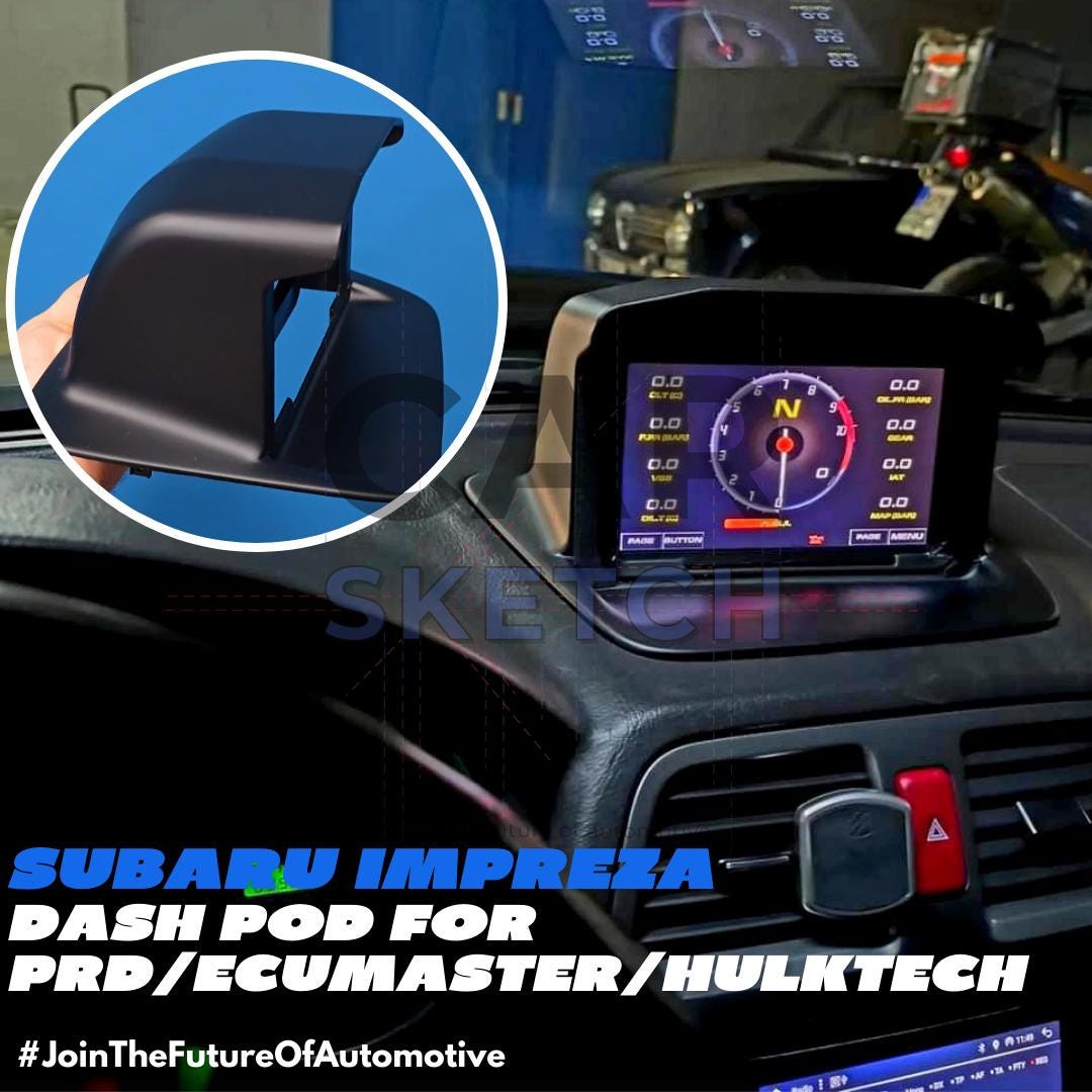 Subaru Impreza WRX STI Dash Pod for PRD Dash 7 - Ecumaster ADU7 ...