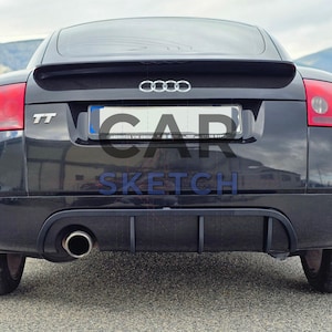 Audi TT 8N Rear Diffuser – Single or Double Exhaust - Etsy