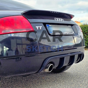 Audi TT 8N Rear Diffuser – Single or Double Exhaust - Etsy