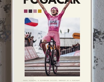 Tadej Pogacar Celebration Inspirational Cycling Poster/print - Etsy