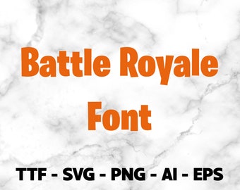 Battle Royale Font - Etsy
