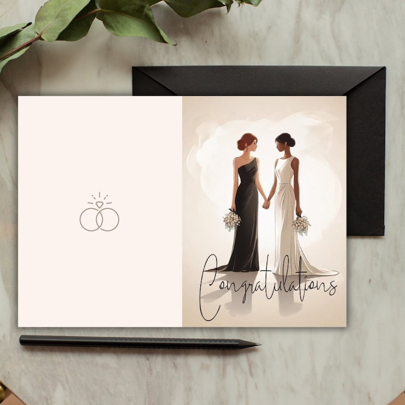 Wedding Card, Printable Card, Greeting Card, Digital Download, AI ...