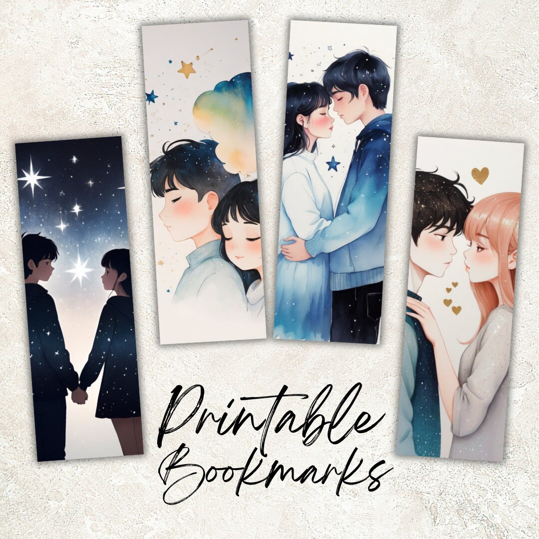 Love Bookmarks, Downloadable and Printable Bookmarks, Instant Download ...