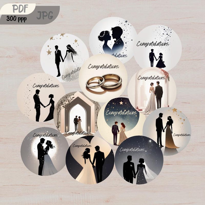 Congratulations Stickers - Etsy