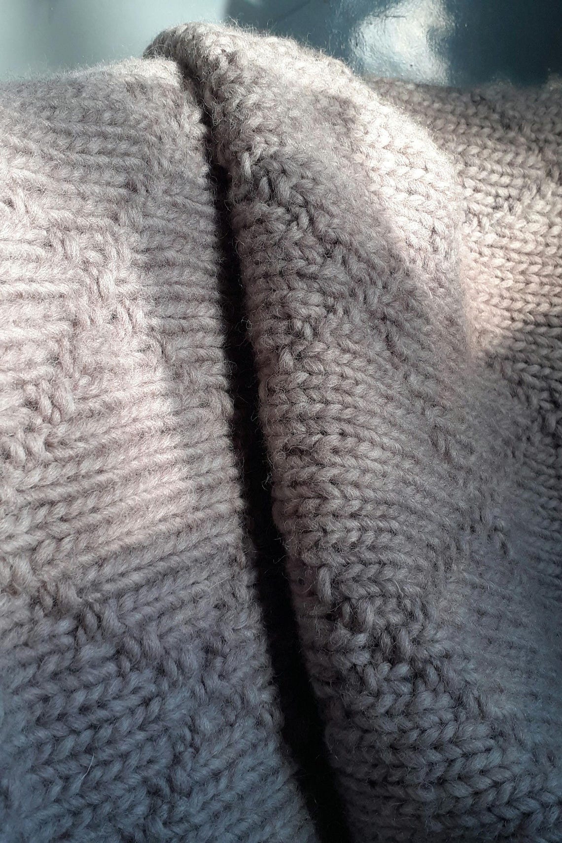 Knitting Pattern Chunky Blanket, Throw Blanket Knitting Pattern, Easy ...