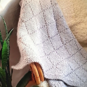 Knitting Pattern Chunky Blanket, Throw Blanket Knitting Pattern, Easy ...