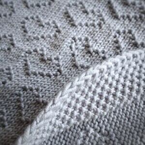 Knitting Pattern Baby Blanket, Heart Baby Blanket, Easy Knit, Newborn ...
