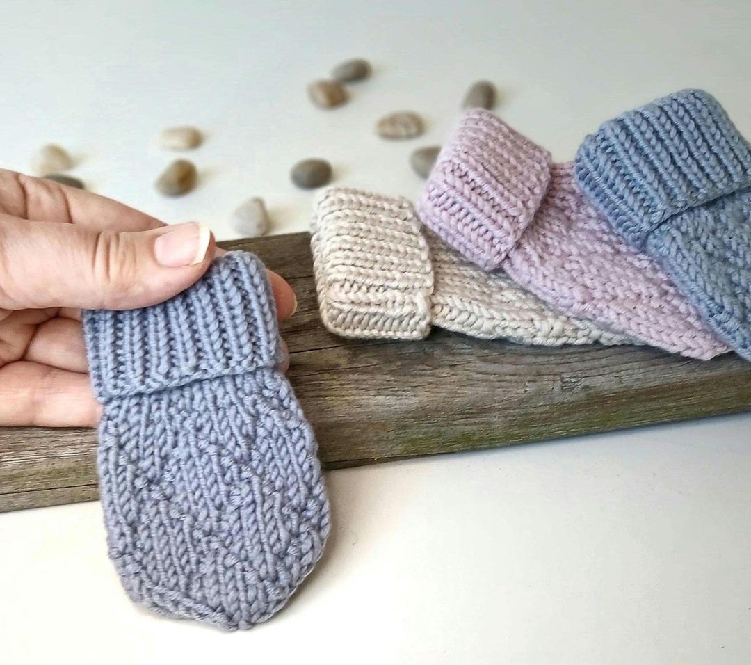 Knitting Pattern Baby Mittens, Gift for Baby, Easy Knit for Newborn ...