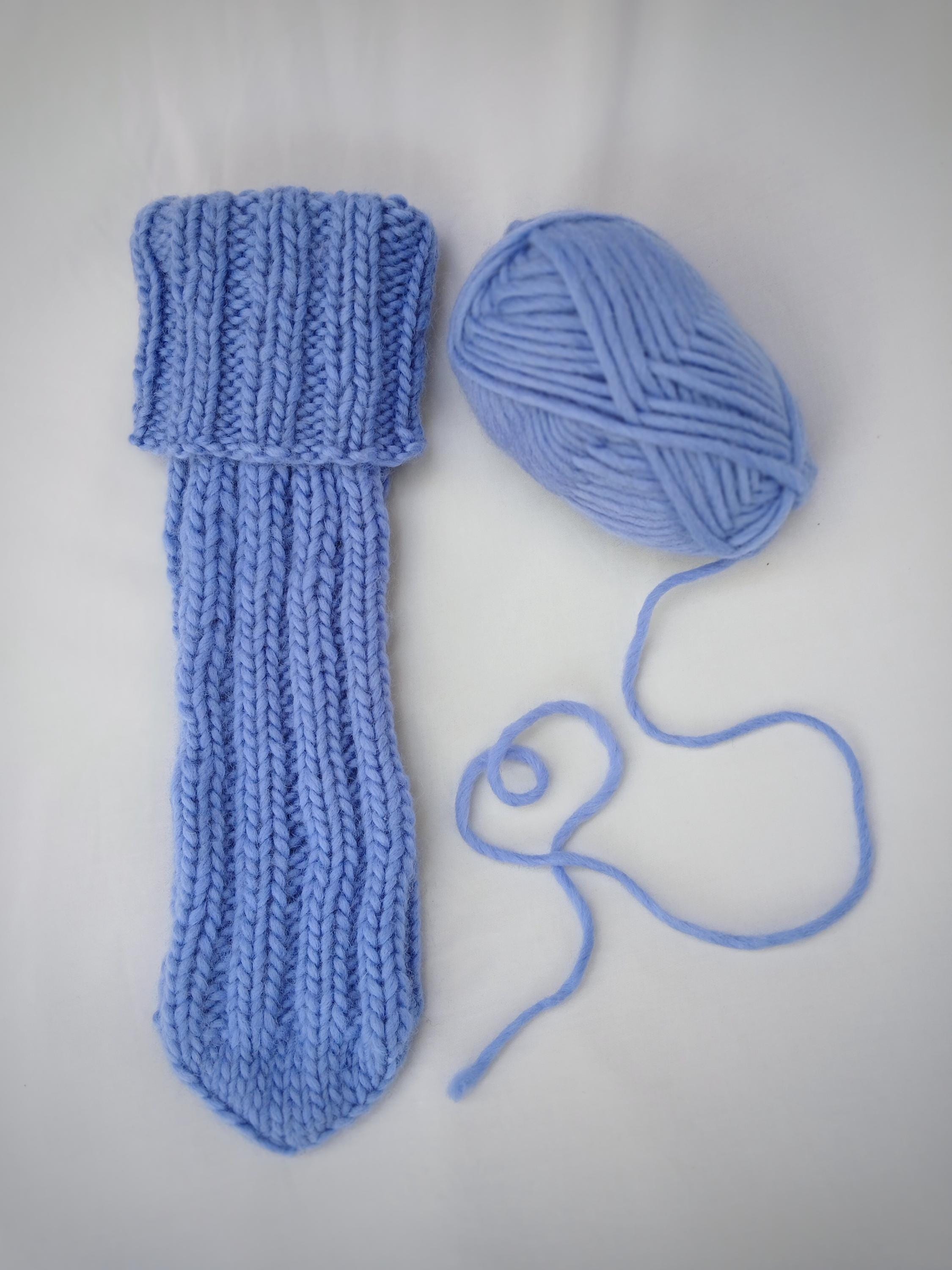 Sock Knitting Pattern, Easy Knit Socks Without Heels, Beginner Friendly ...