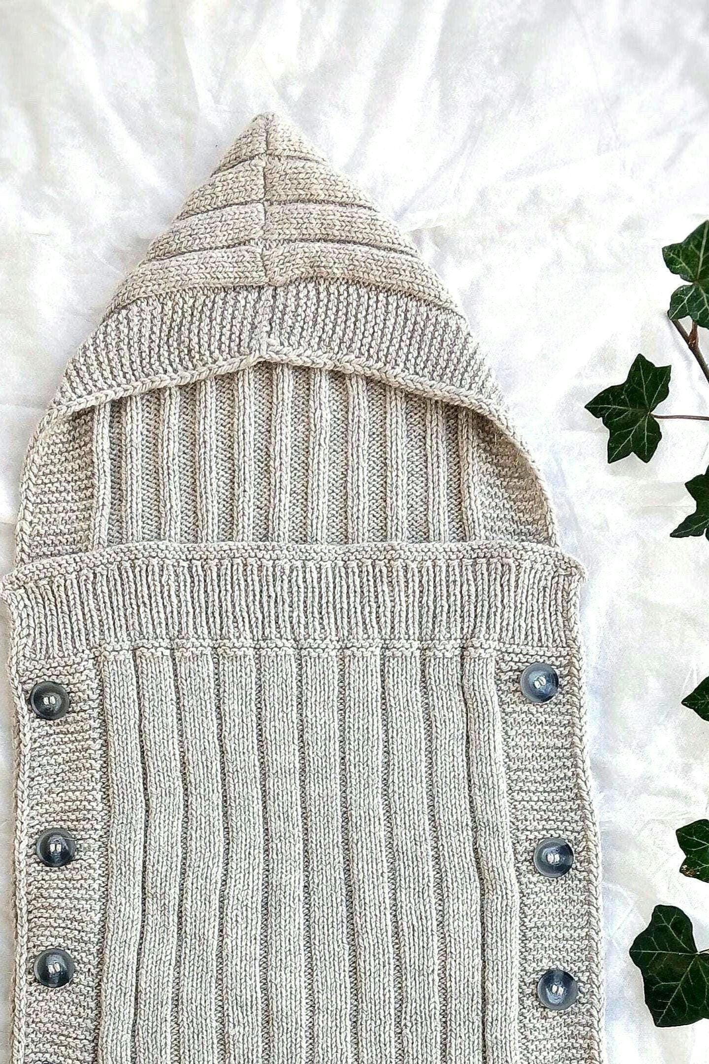 Knitting Pattern Baby Bunting Bag, Sleeping Bag Pattern, Baby Sleep ...
