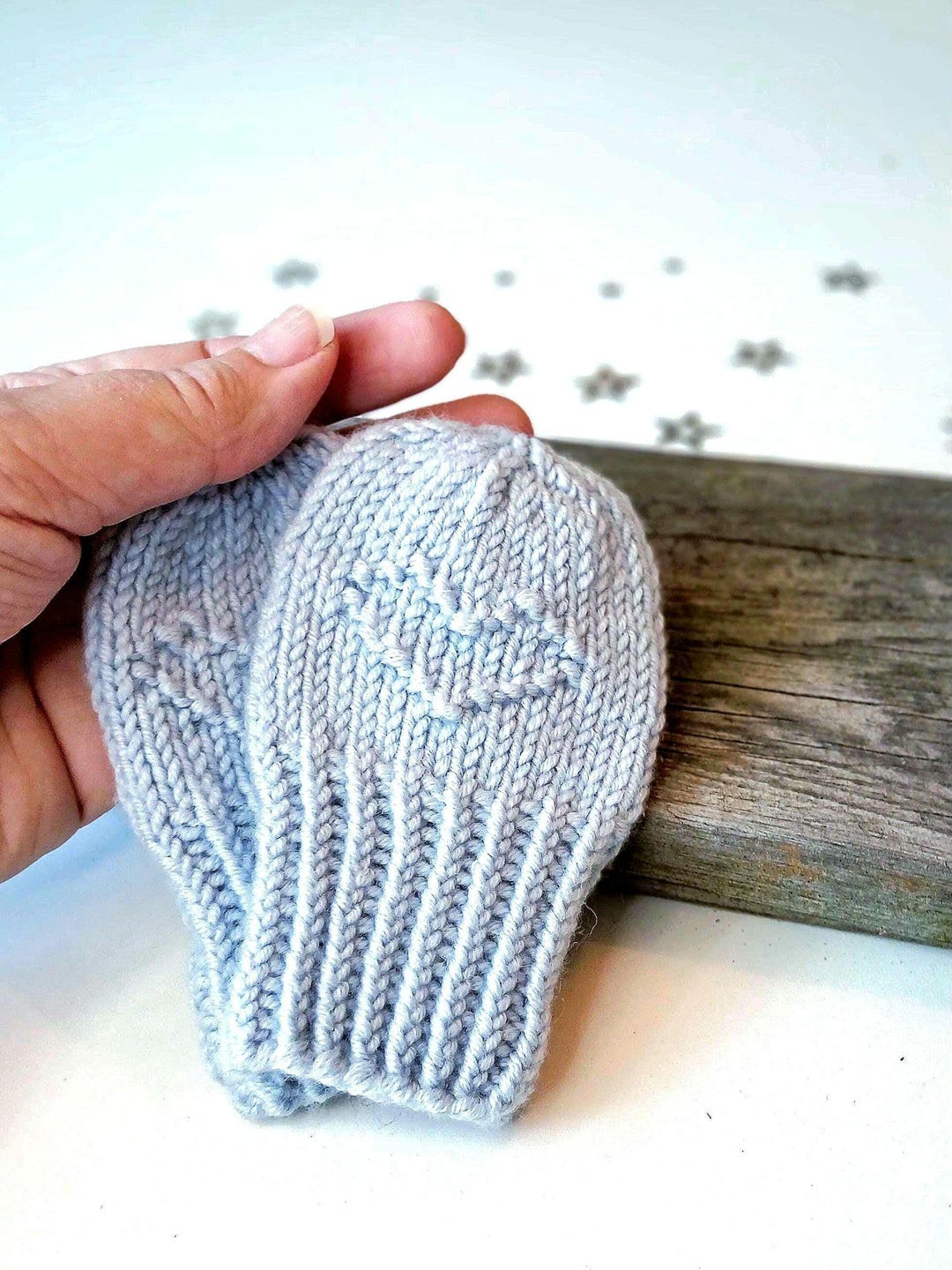 Knitting Pattern Baby Mittens, Easy Knit, Straight Needles, Beginner ...