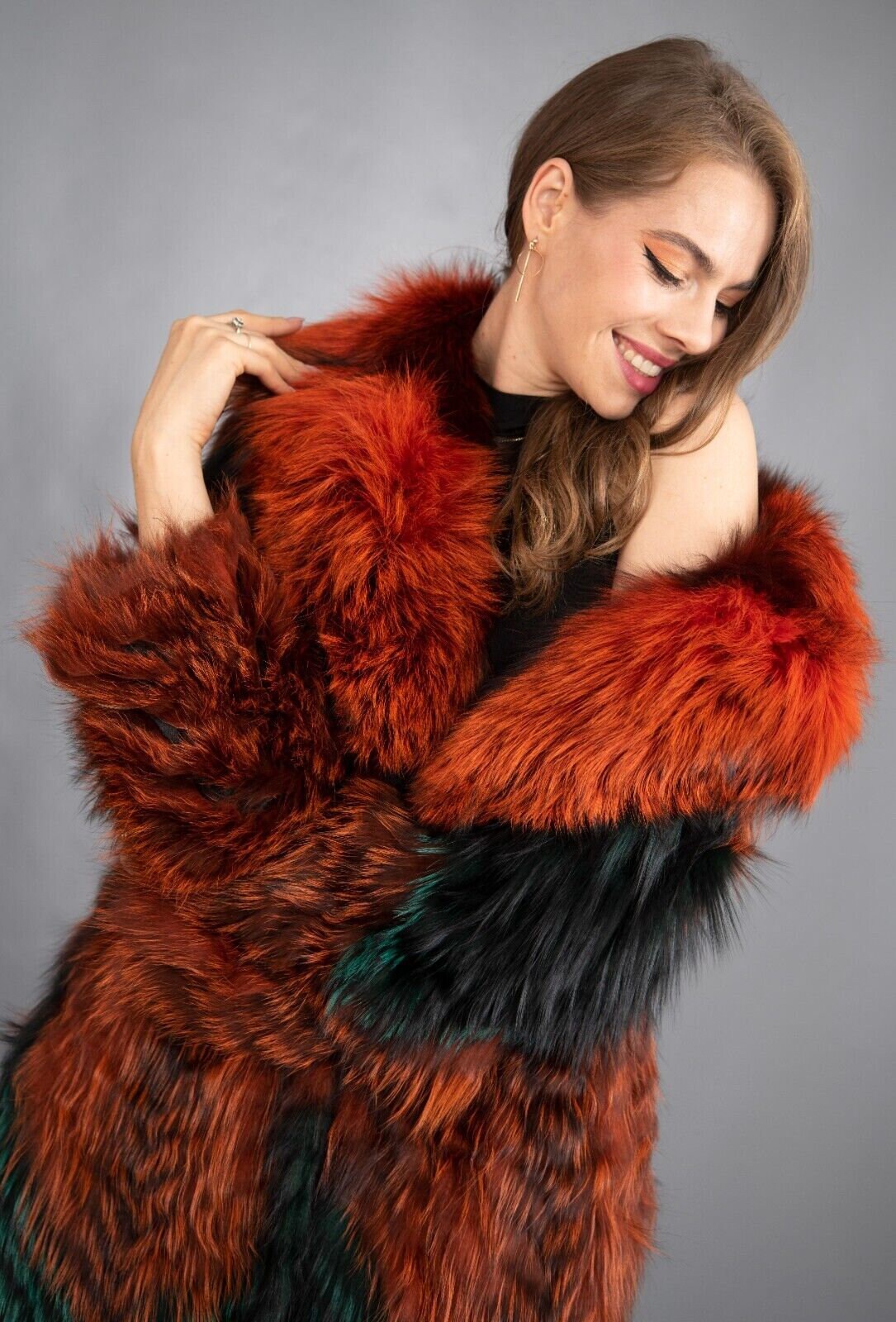 1933 NEW Amazing Real Silver Fox Coat Luxury Fur Jacket Beautiful Look ...