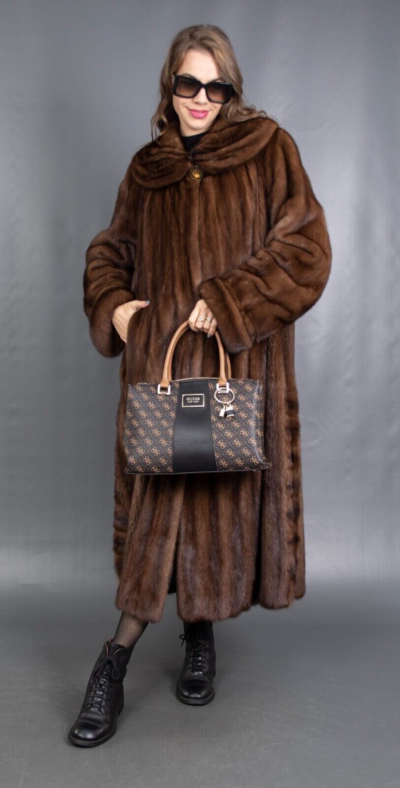 2558 New Glamorous Saga Superb Mink Coat Swinger Luxury Fur Beautiful ...