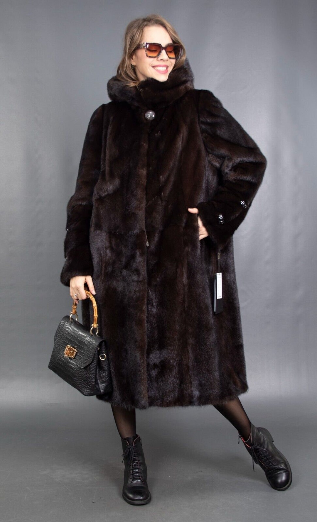 11202 NEW Glamorous Real Nafa Mink Coat Luxury Fur Size 3XL - Etsy