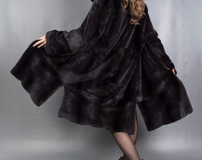 11402 Glamorous Real Sheared Saga Furs Mink Fur Coat Luxury Fur Jacket ...