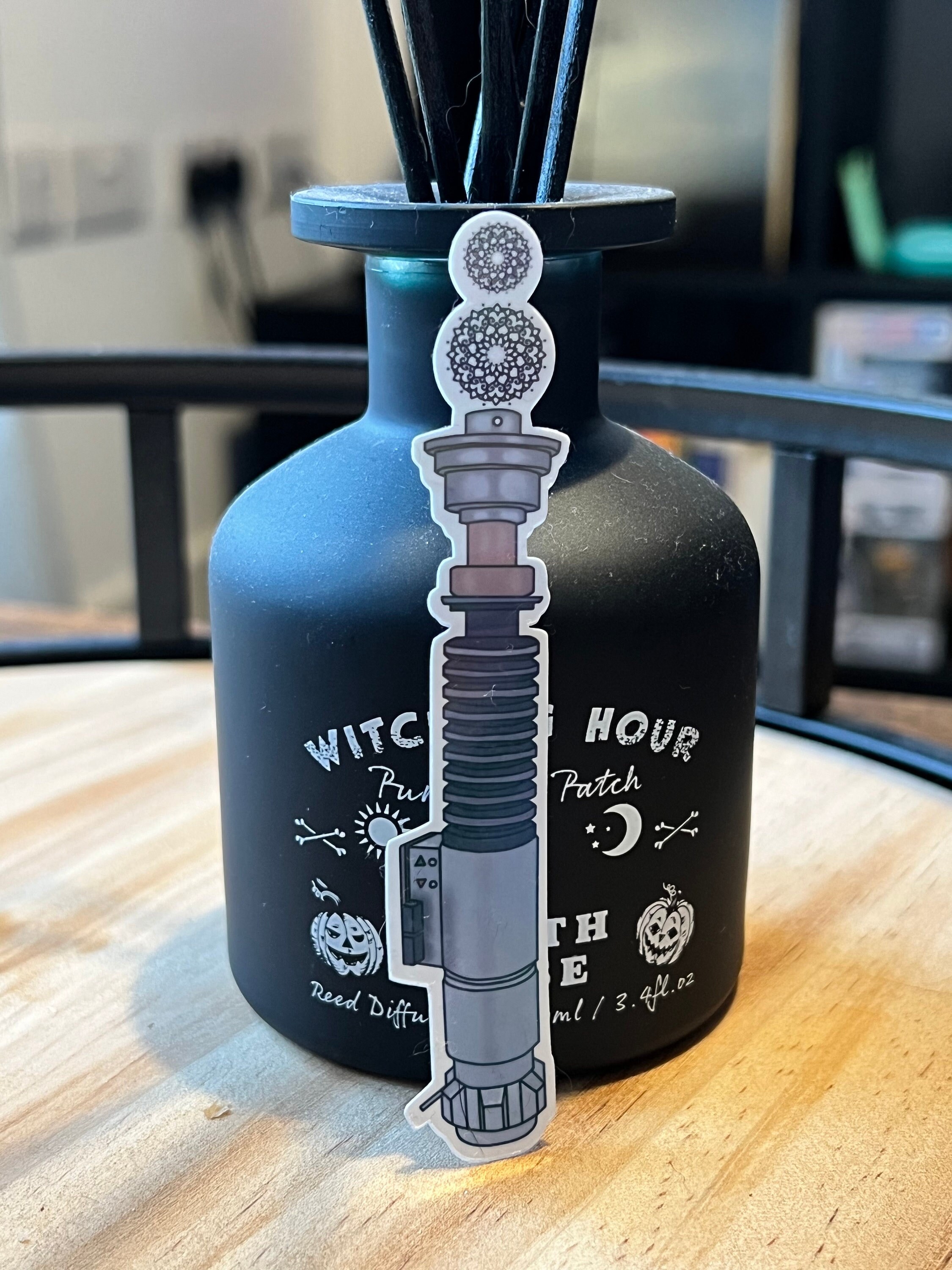 Lightsaber Sticker Mandala Sticker Star Wars Sticker - Etsy