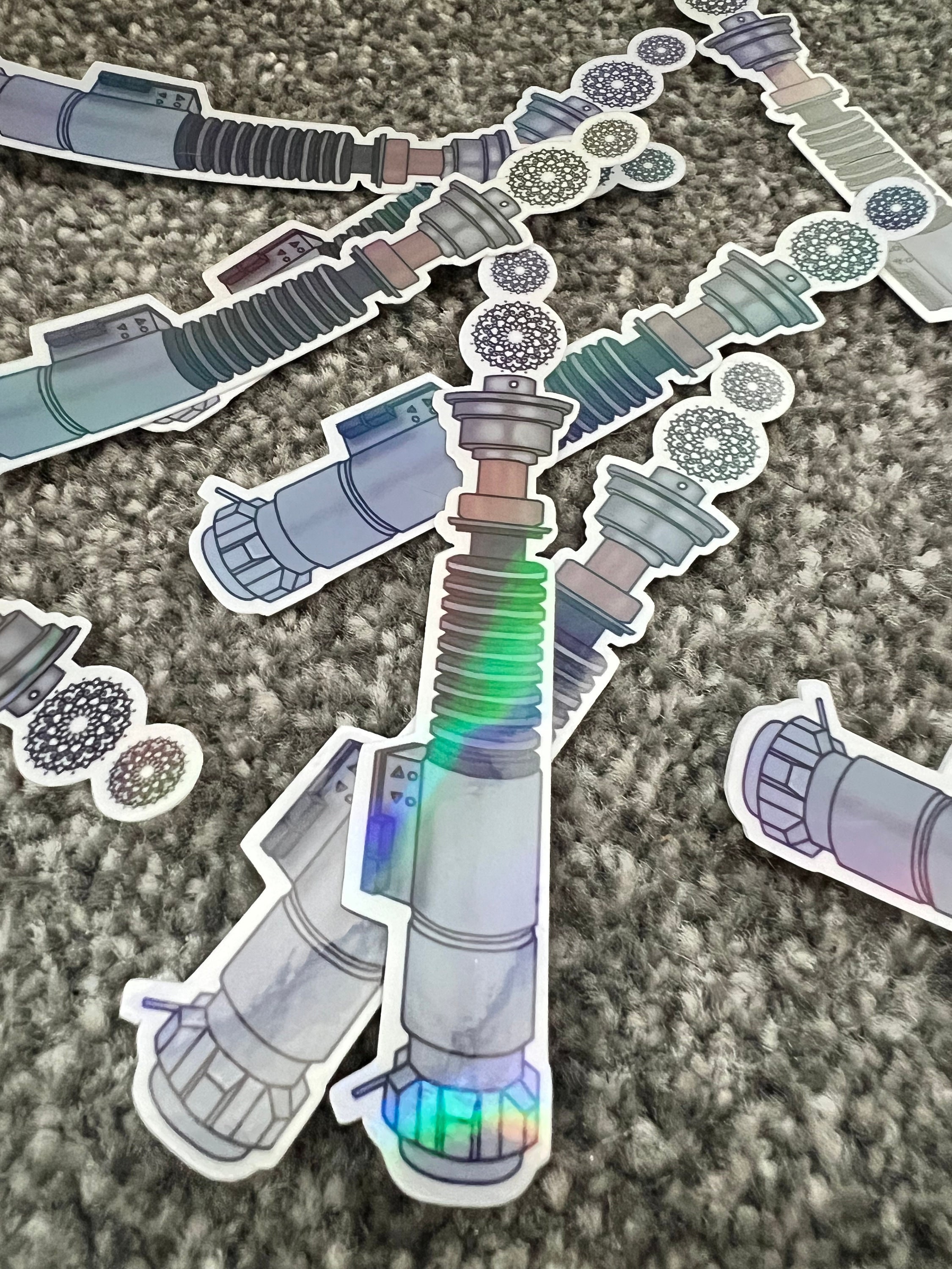 Lightsaber Sticker Mandala Sticker Star Wars Sticker - Etsy