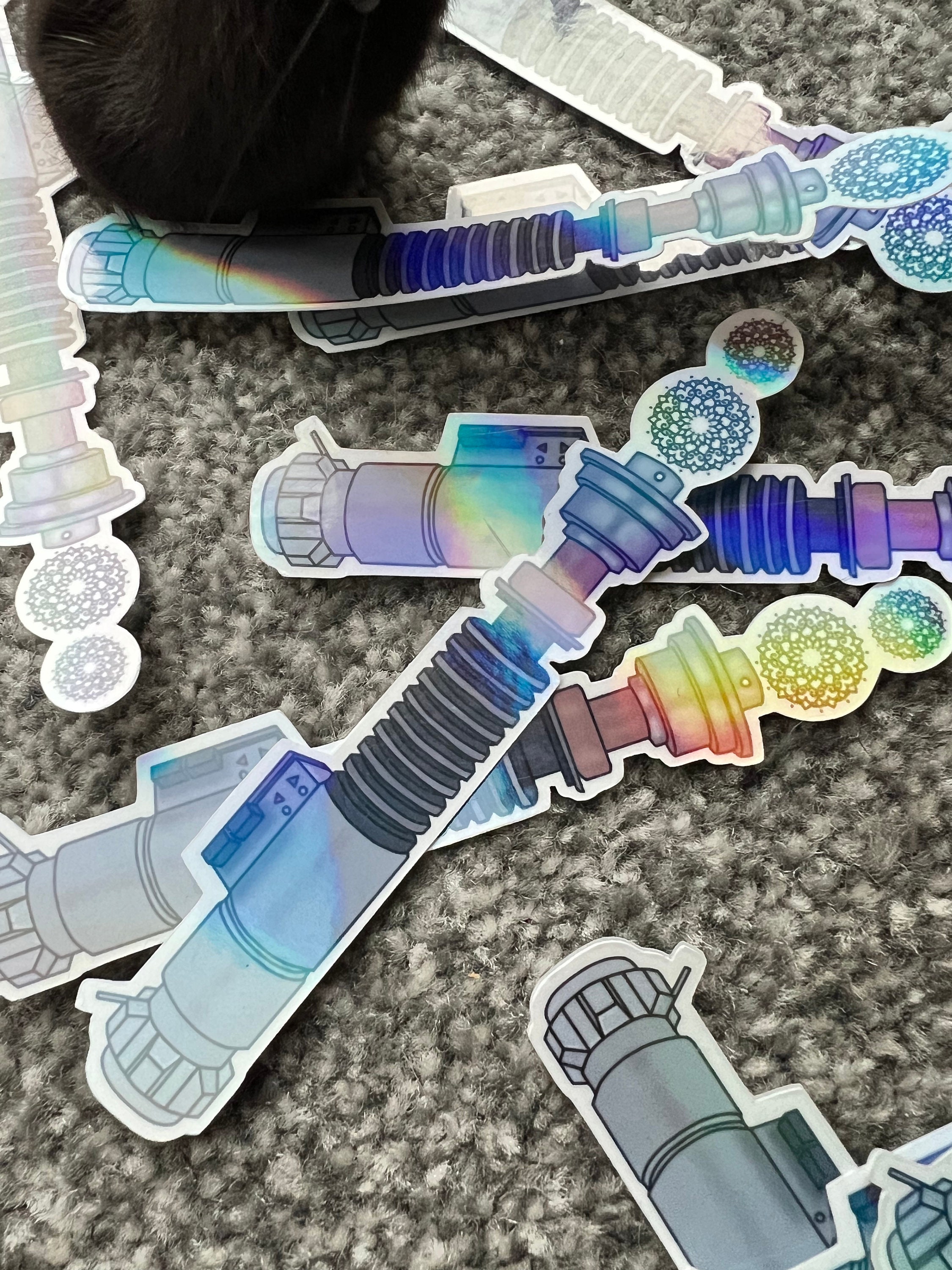 Lightsaber Sticker Mandala Sticker Star Wars Sticker - Etsy