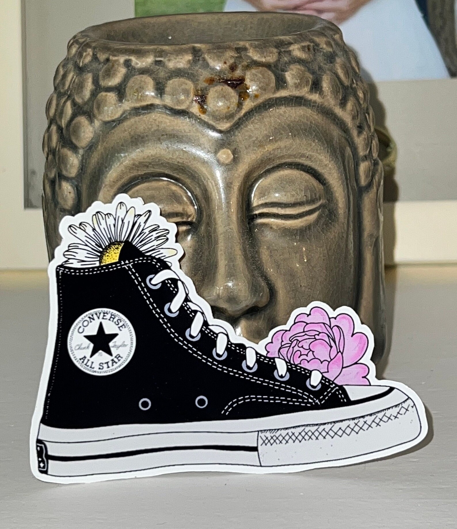 Converse Flower Sticker - Converse Sticker - Flower Sticker - Vinyl ...