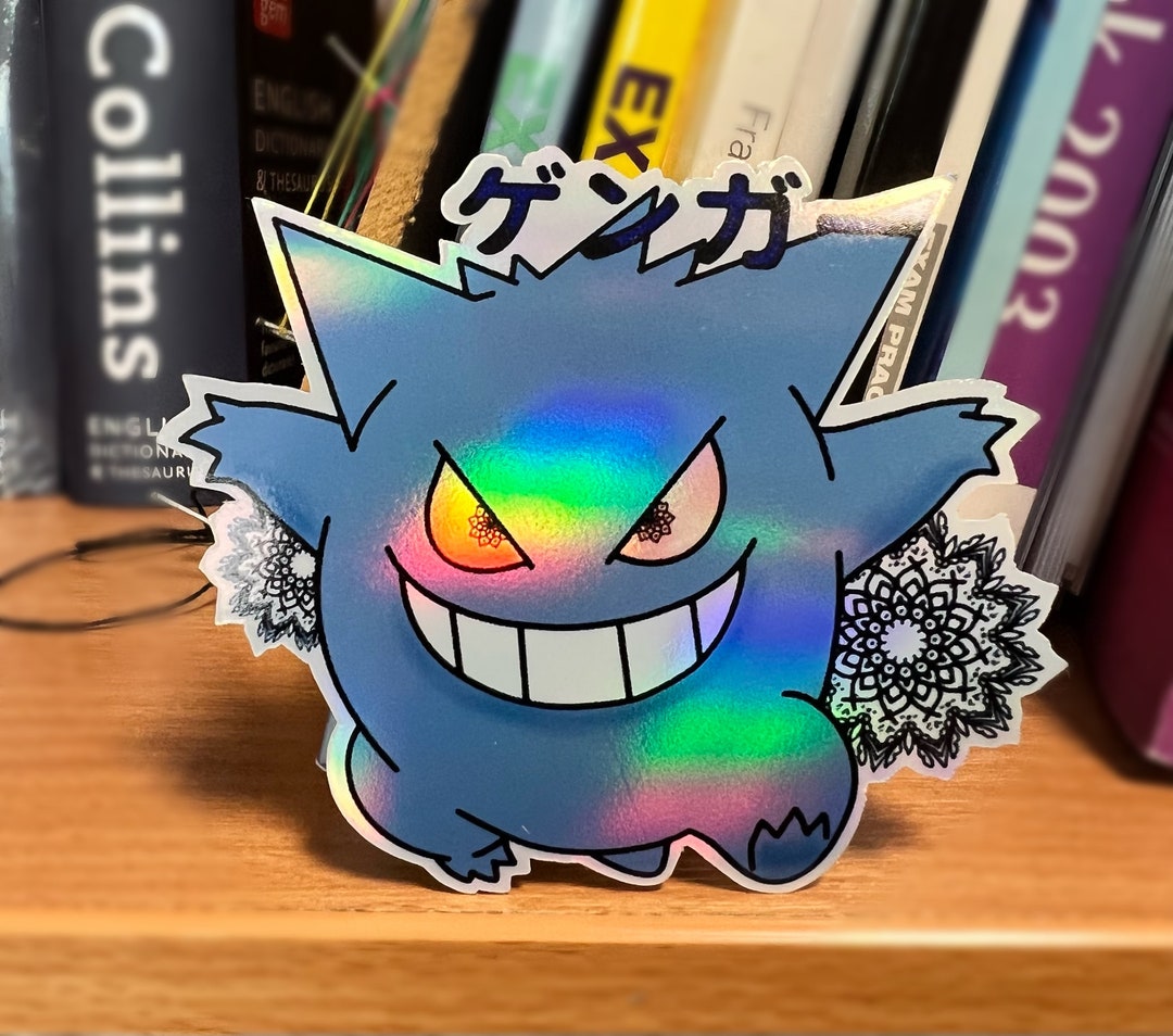 Gengar Sticker Gengar Holographic Sticker Pokemon Sticker Mandala ...
