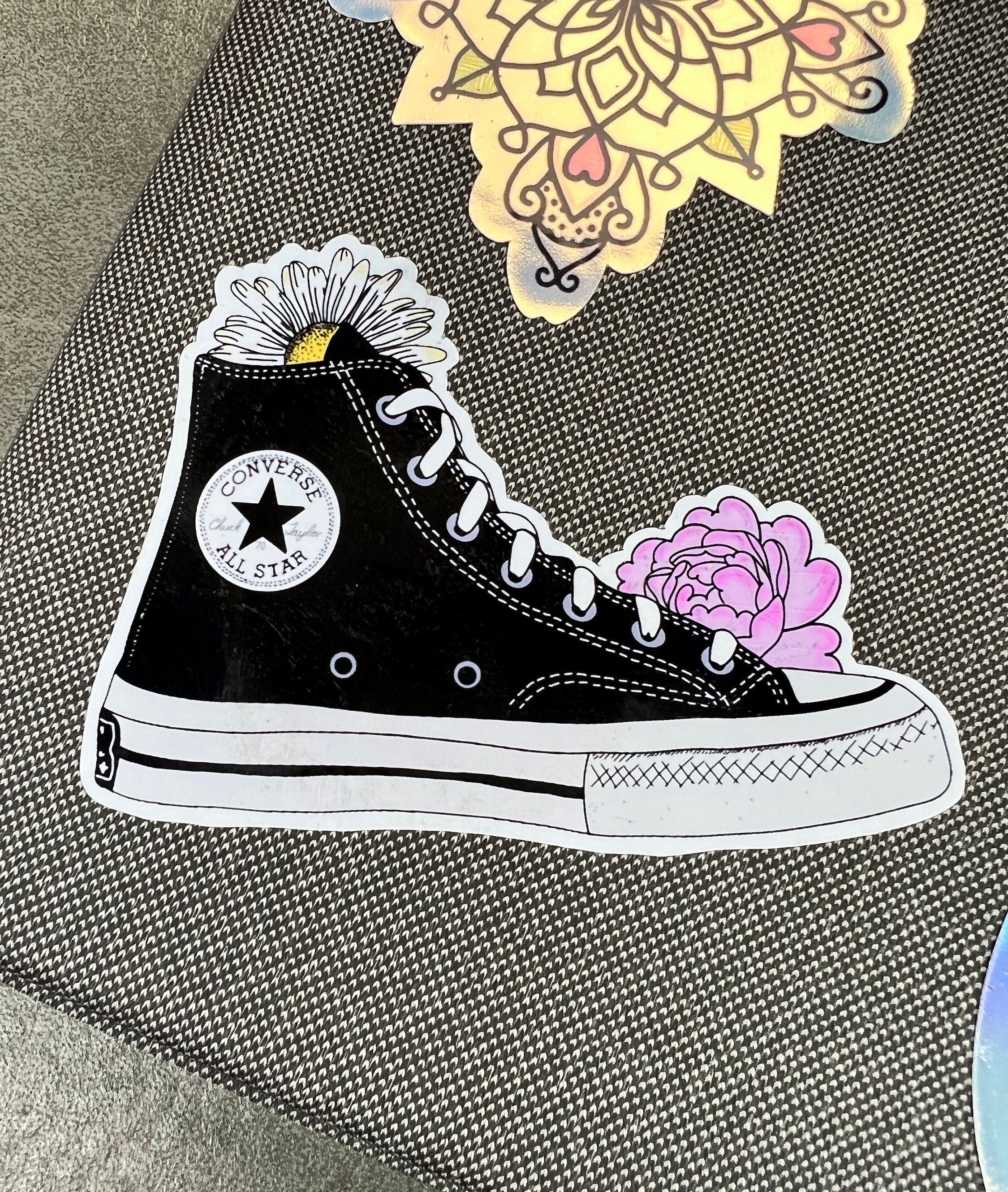 Converse Flower Sticker - Converse Sticker - Flower Sticker - Vinyl ...