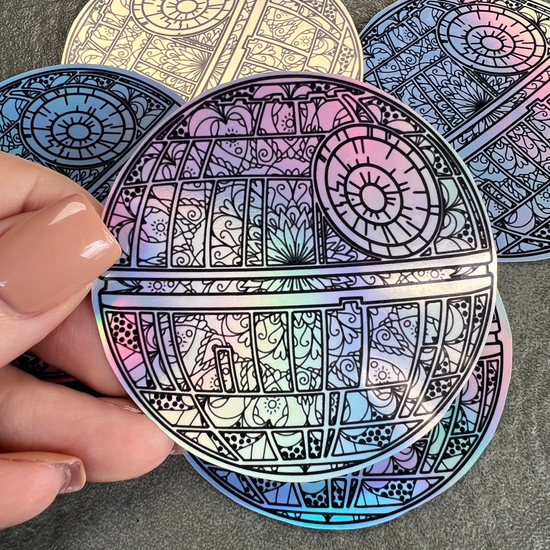 Death Star Sticker Mandala Sticker Star Wars Sticker - Etsy