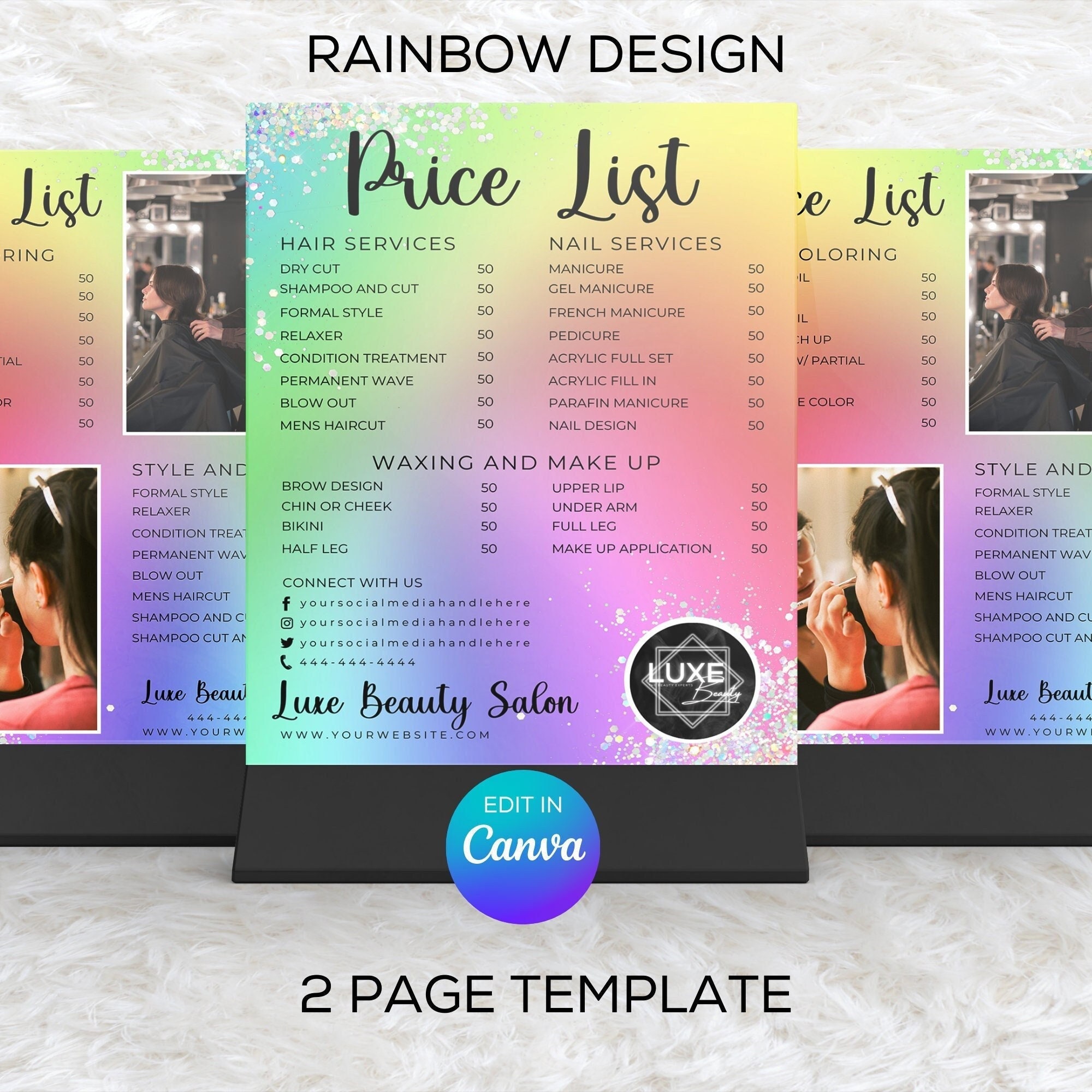 DIY Price List Template Silver Price List Printable Price - Etsy
