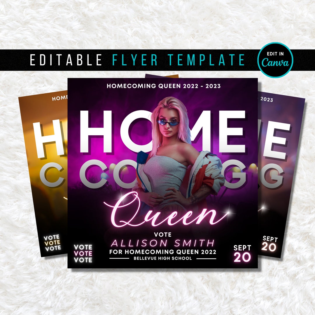 Vote Homecoming Queen Flyer Prom Flyer Vote Flyer Prom Queen Vote