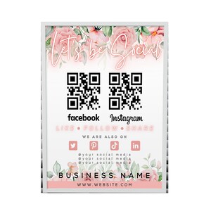EDITABLE QR Code Sign Template Scan to Pay Sign Printable - Etsy